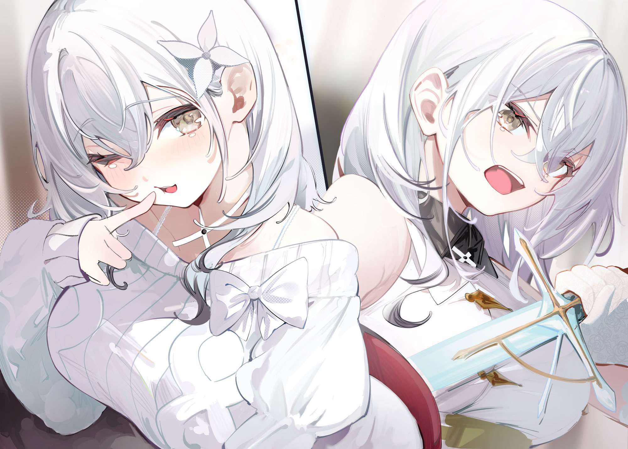 laudayon datenshi heika no ooseno mamani shirakawa kyouko (datenshi heika) sweater sword ...